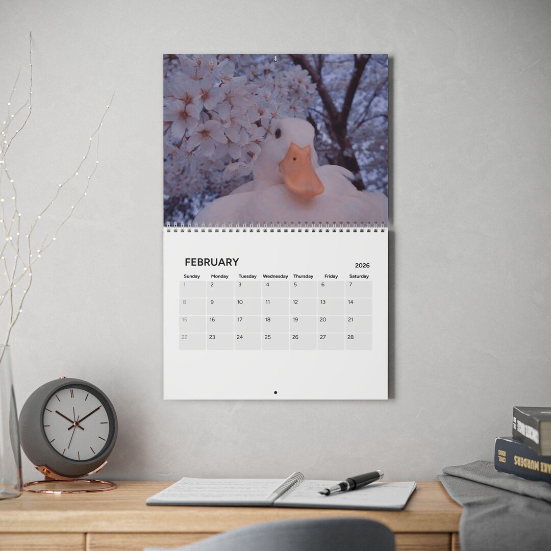 Duck 2026 Wall Calendar | Cheerful Monthly Planner - Etsy