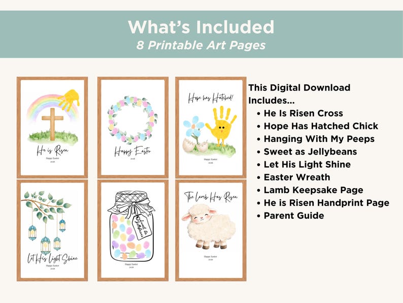 Christian Easter Handprint Craft Printable | Baby Footprint Keepsake ...