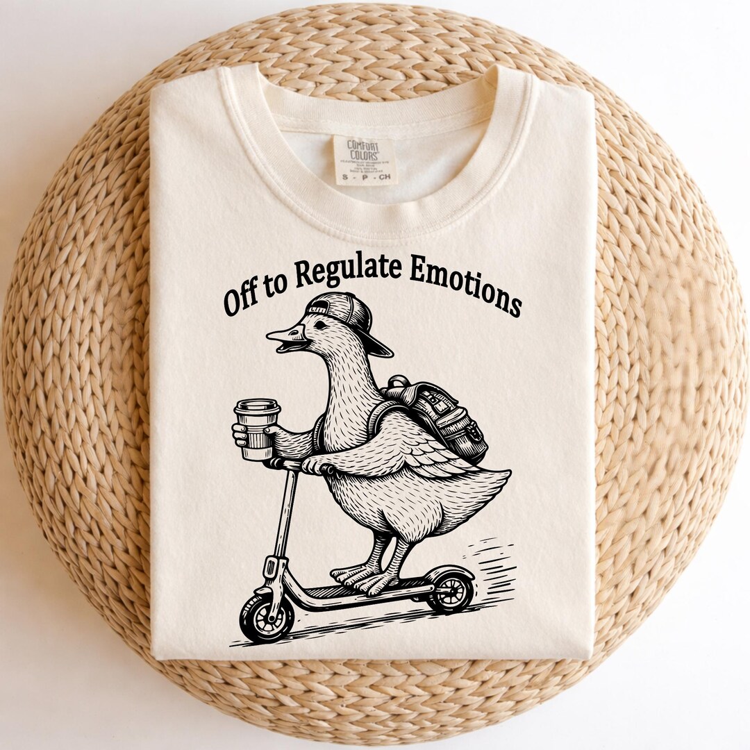 Funny Goose T-shirt, Mental Health Counselor Gift, Self Care Humor Tee ...