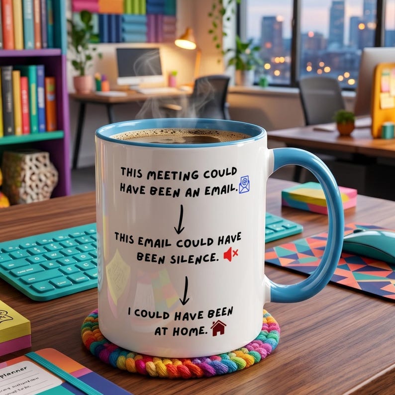 Funny Office Mug UK — "this Meeting Could Have Been an Email" — Work ...