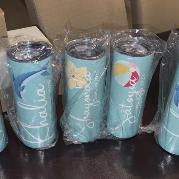 Custom Vacation Tumbler - Personalized Name - Matching Beach Vacation ...