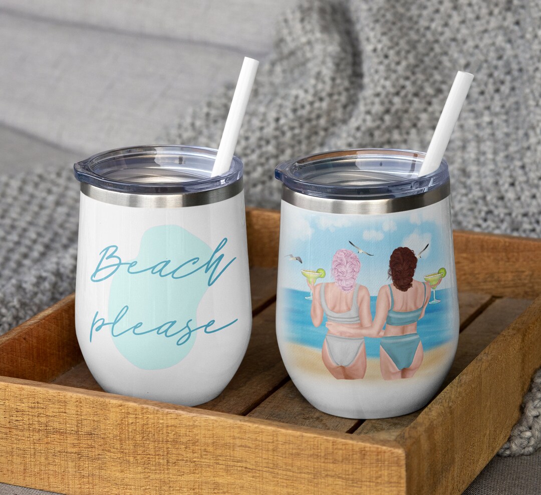 Beach Vibes & My Bestie by My Side Mugs or Tumbler - Etsy