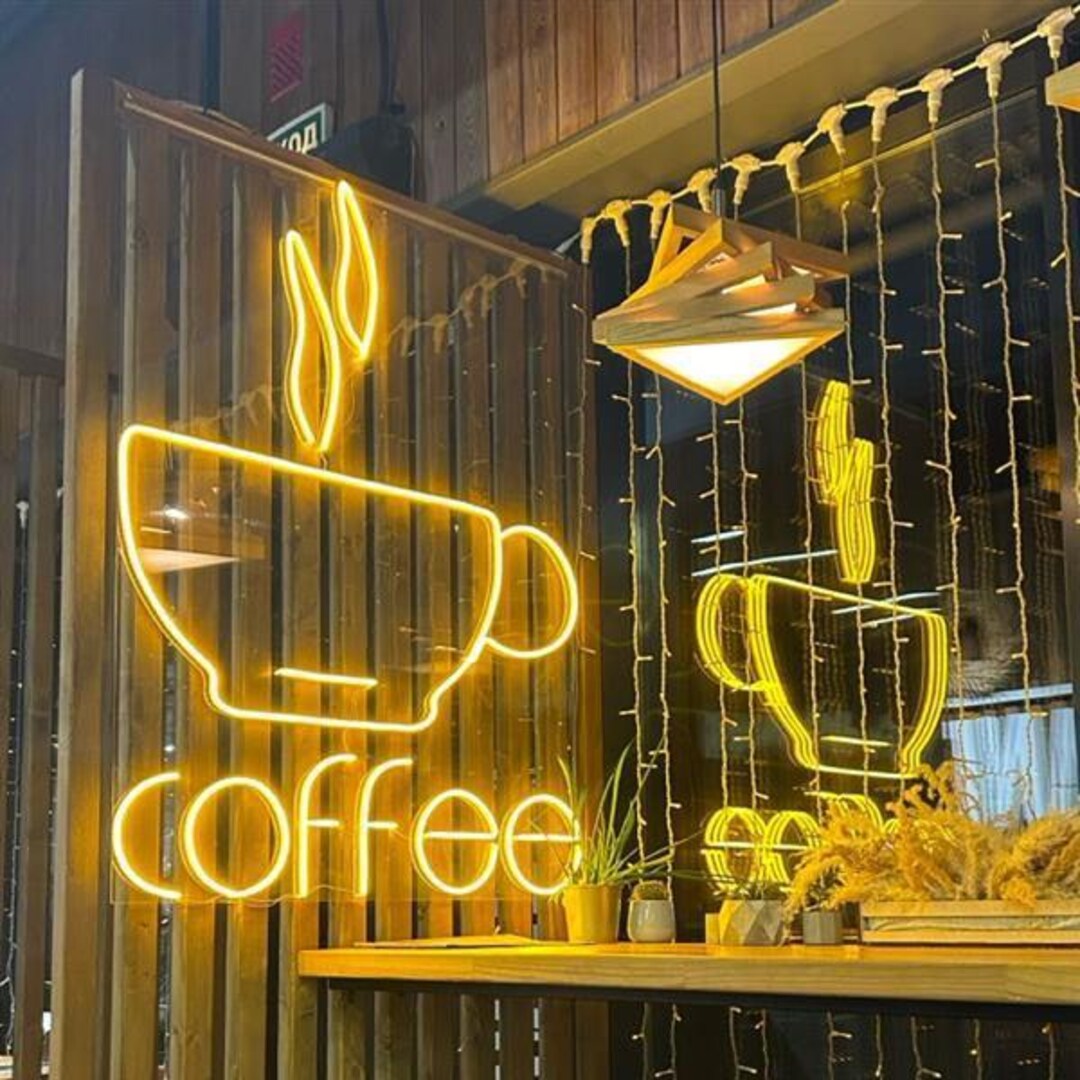 Custom Coffe Neon Sign, Neon Light Signage, Bedroom LED Sign ...
