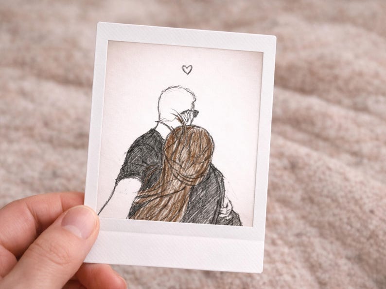 Custom Wedding Couple Sketch, Personalized Line Art Gift (digital File ...