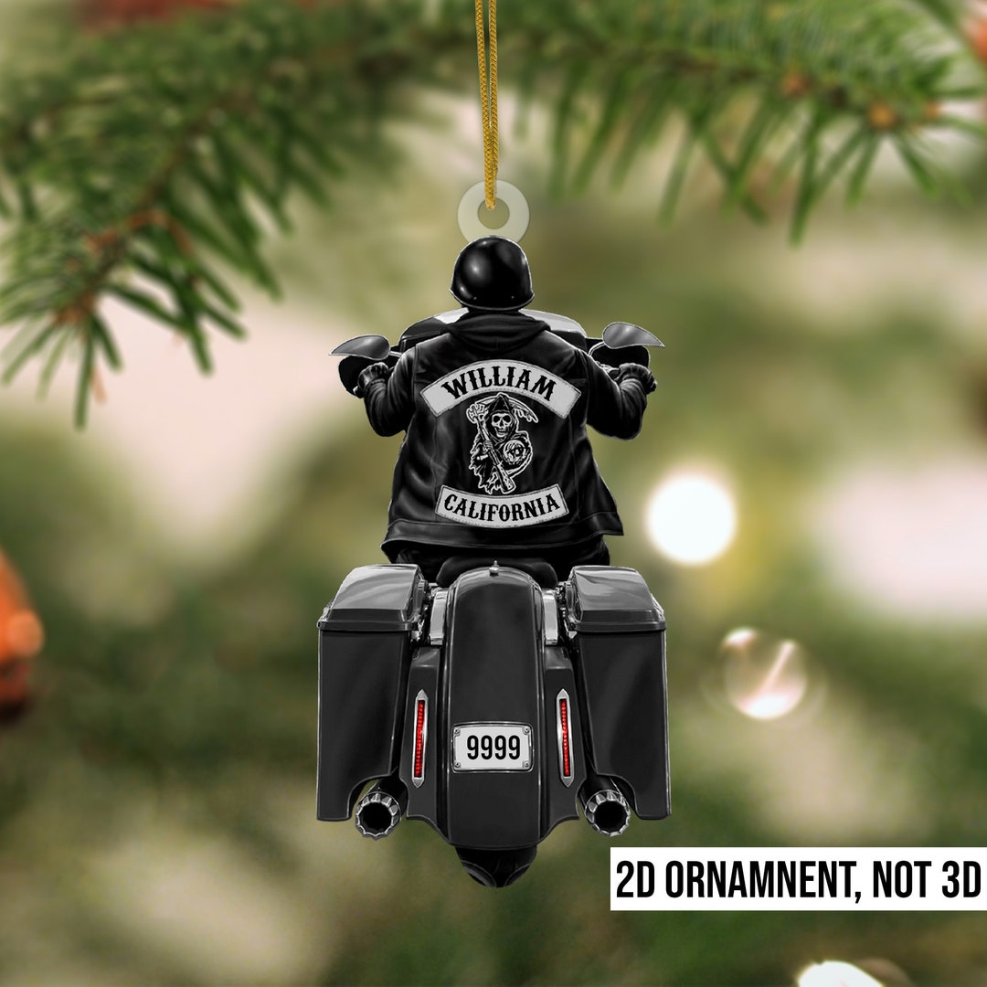 Personalized Motorcycle Christmas Ornament Custom Funny Biker - Etsy