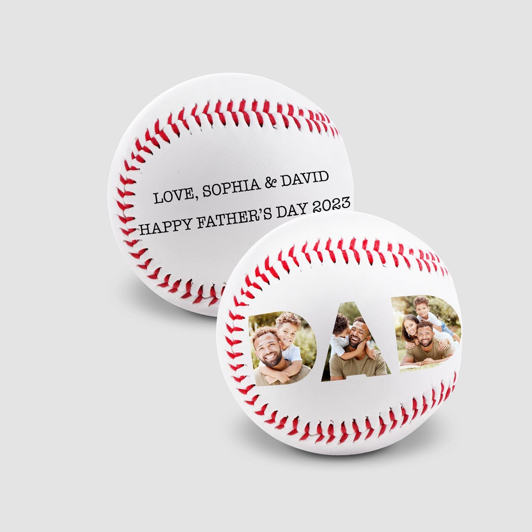 Personalized Photo Baseball Father's Day Baseball - Etsy
