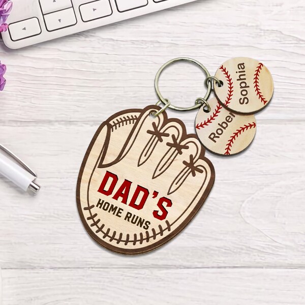 Baseball Keychain - Etsy