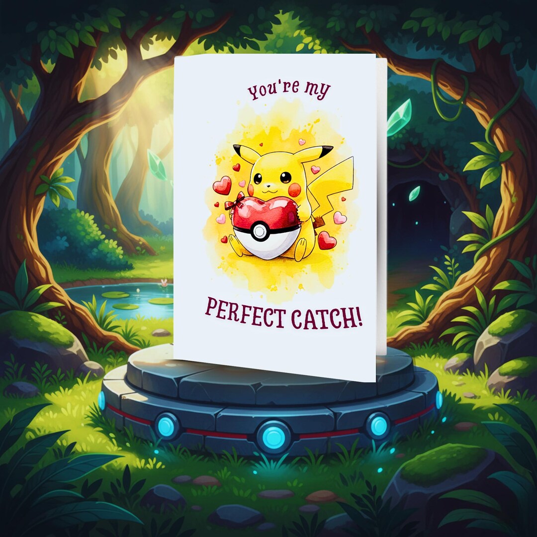 Pokemon Valentine's Card | Pikachu I Choose You Printable | Cute Gifts ...