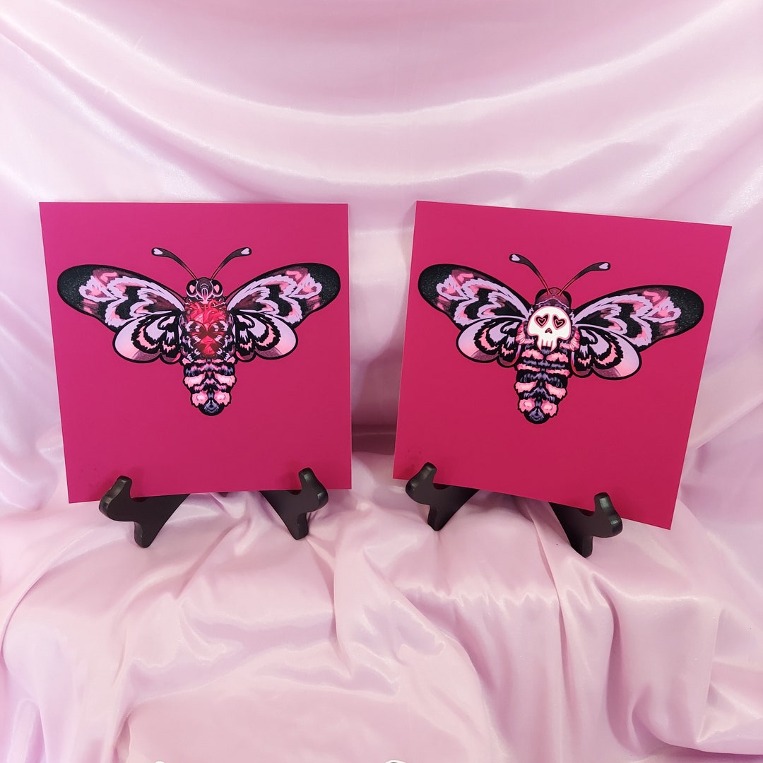 Death's Head Heart Moth 8x8 Prints - Etsy
