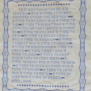 Jane Snead Samplers Vintage Embroidery Kit 335 A Time for Everything ...