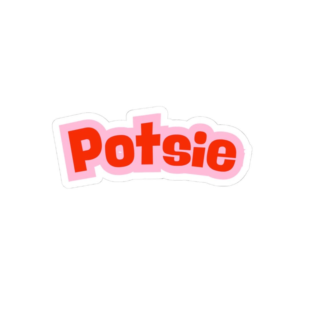 Potsie Name Logo Sticker | Kiss-cut Sticker - Etsy