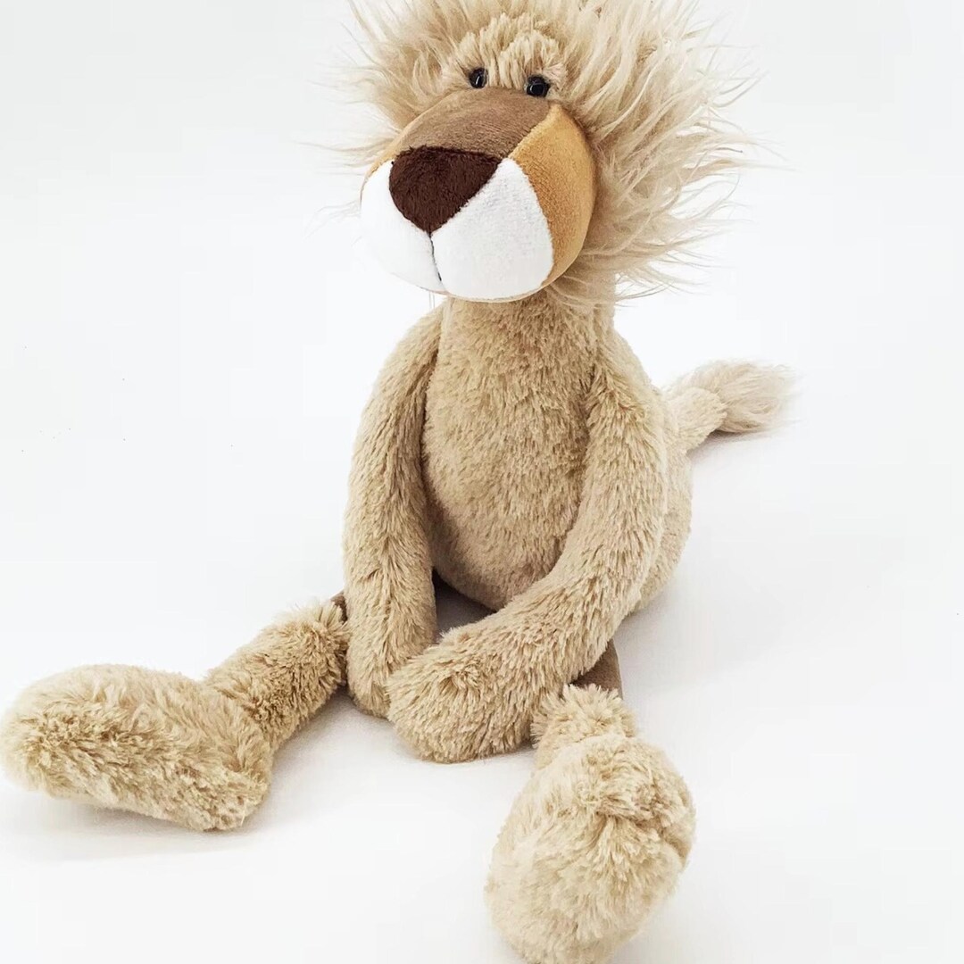 Lion Plush Toy Soft Stuffed Animal Cute Kids Educational Gift - Etsy