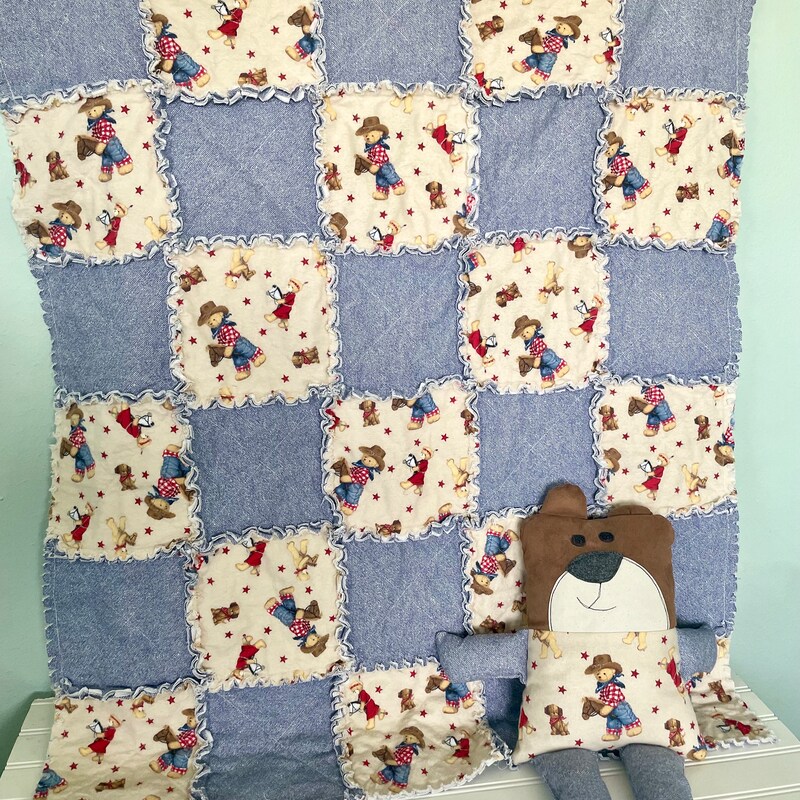 Cowboy Baby Quilt - Etsy