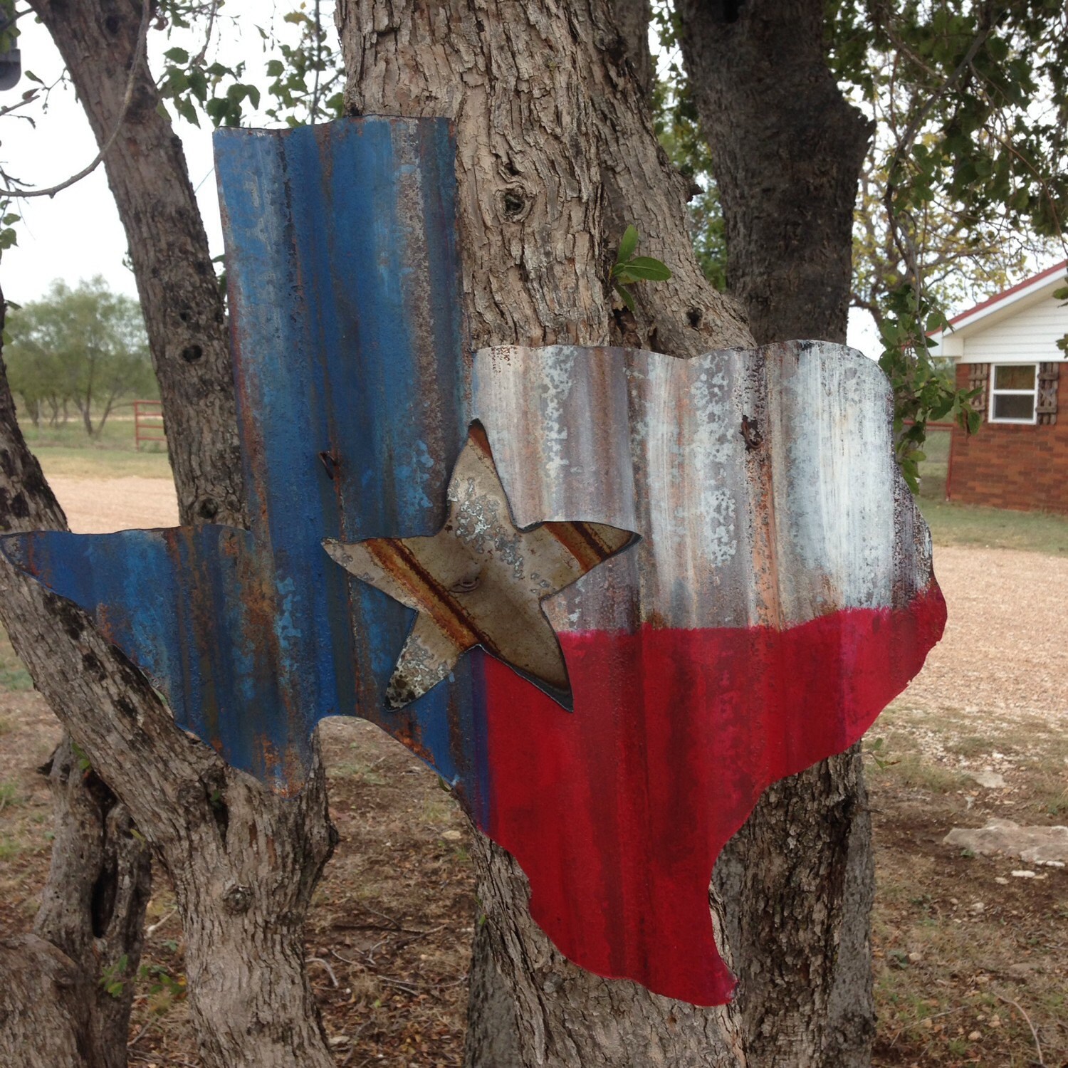 Rustic Tin Texas Decor Texas Flag Corrugated Texas Decor Texas Home ...