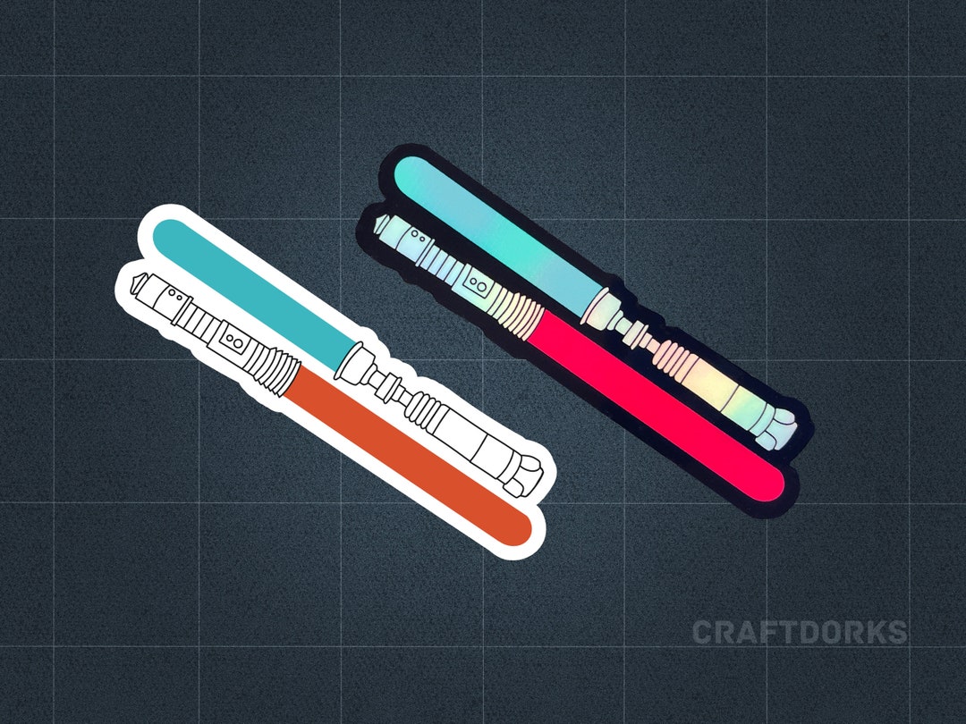 Star Wars Sticker Lightsaber Stickers Jedi Sticker Sith - Etsy