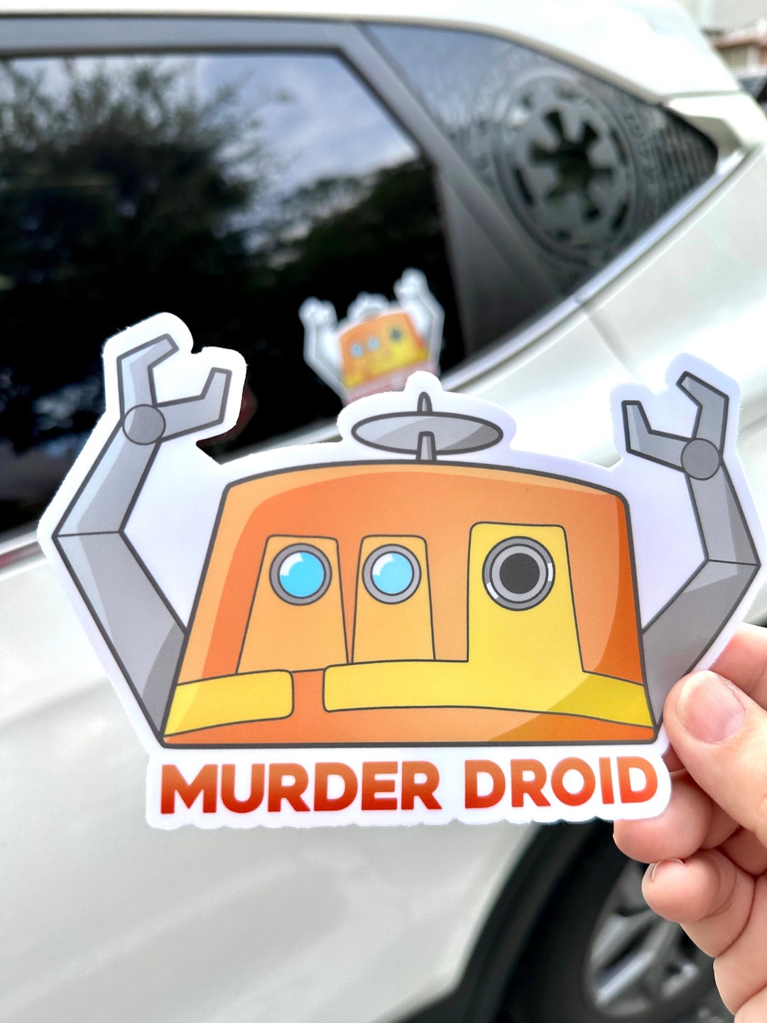 Chopper Car Peeker: Star Wars Rebels Droid Sticker - Etsy