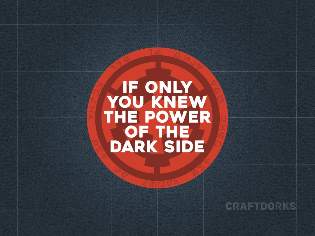 Star Wars Sticker Jedi Sticker Sith Sticker Dark Side - Etsy
