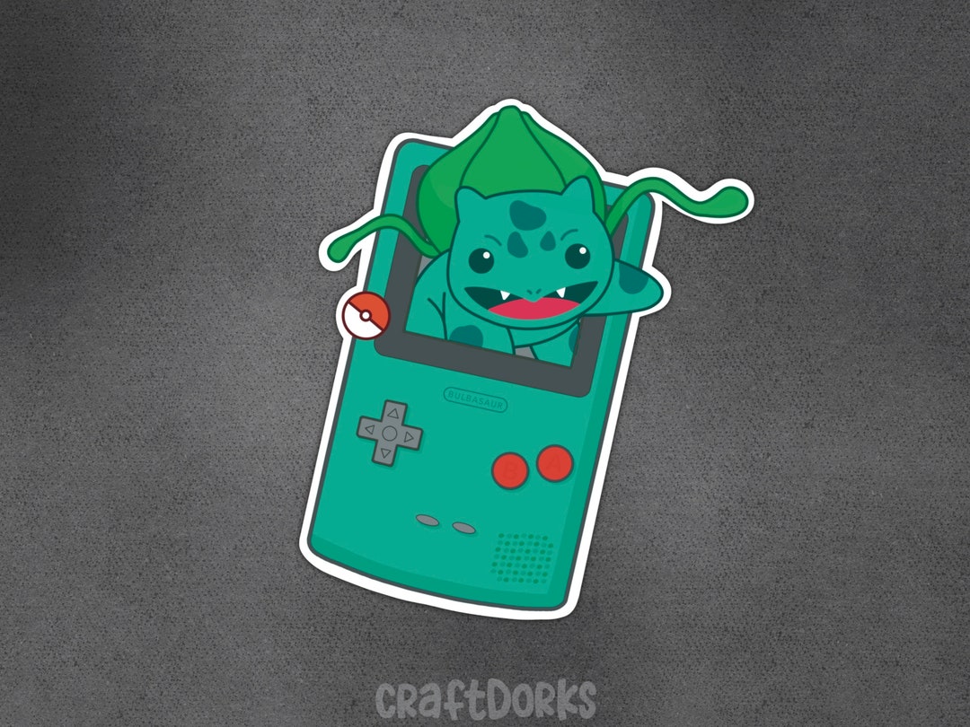 Bulbasaur Gameboy Color Matte Sticker - Etsy