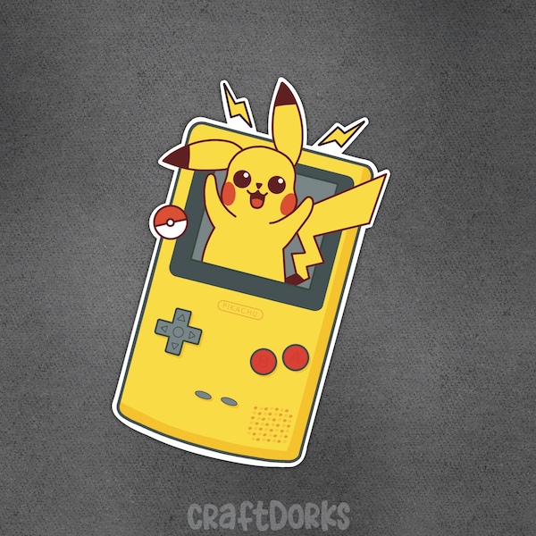 Pikachu Gameboy Color - Etsy