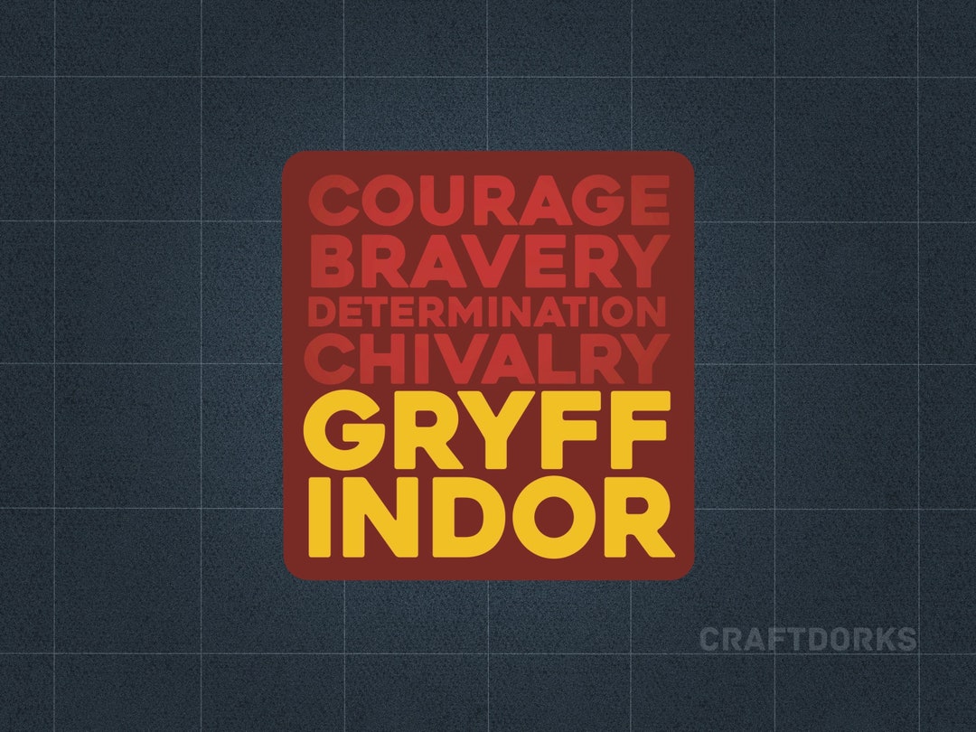 Harry Potter Sticker Gryffindor Sticker Hogwarts Sticker - Etsy