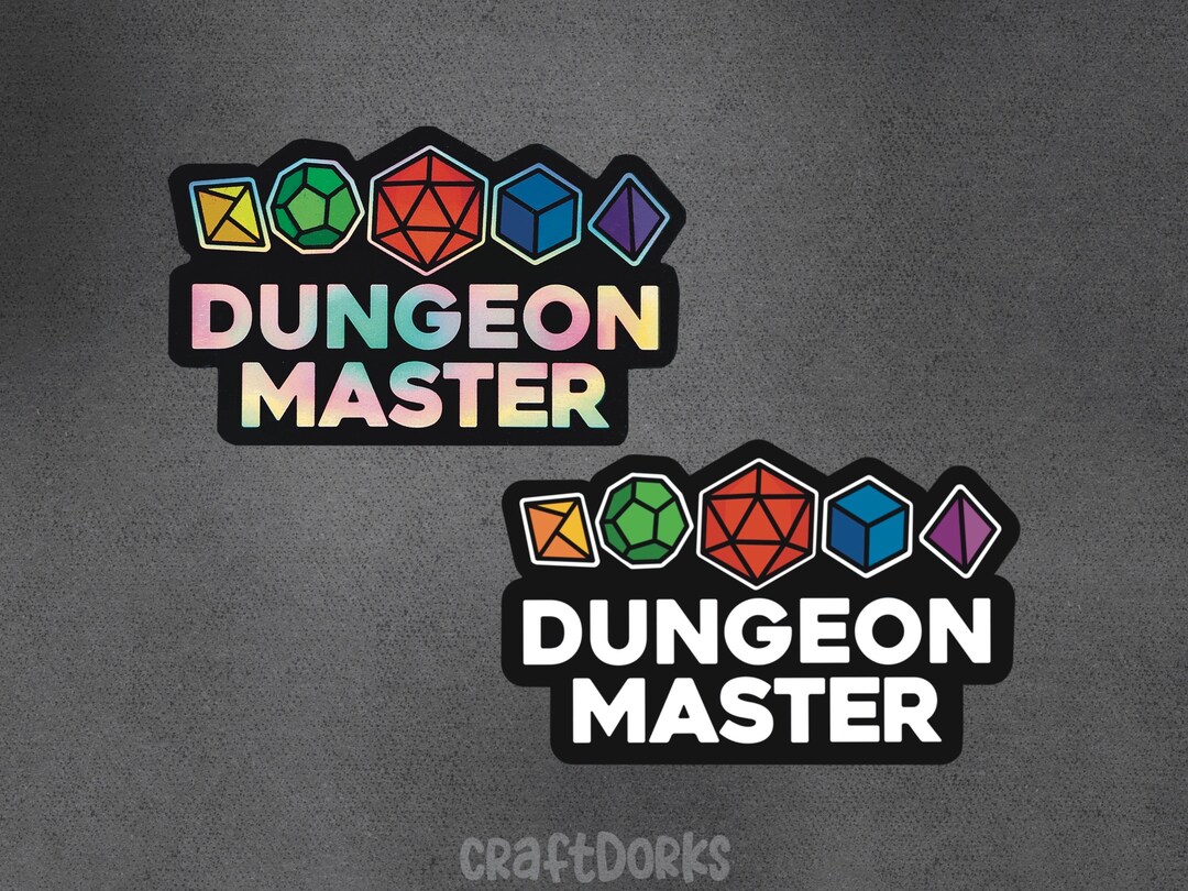 Dungeon Master Sticker: DND D20 Matte Vinyl Sticker - Etsy