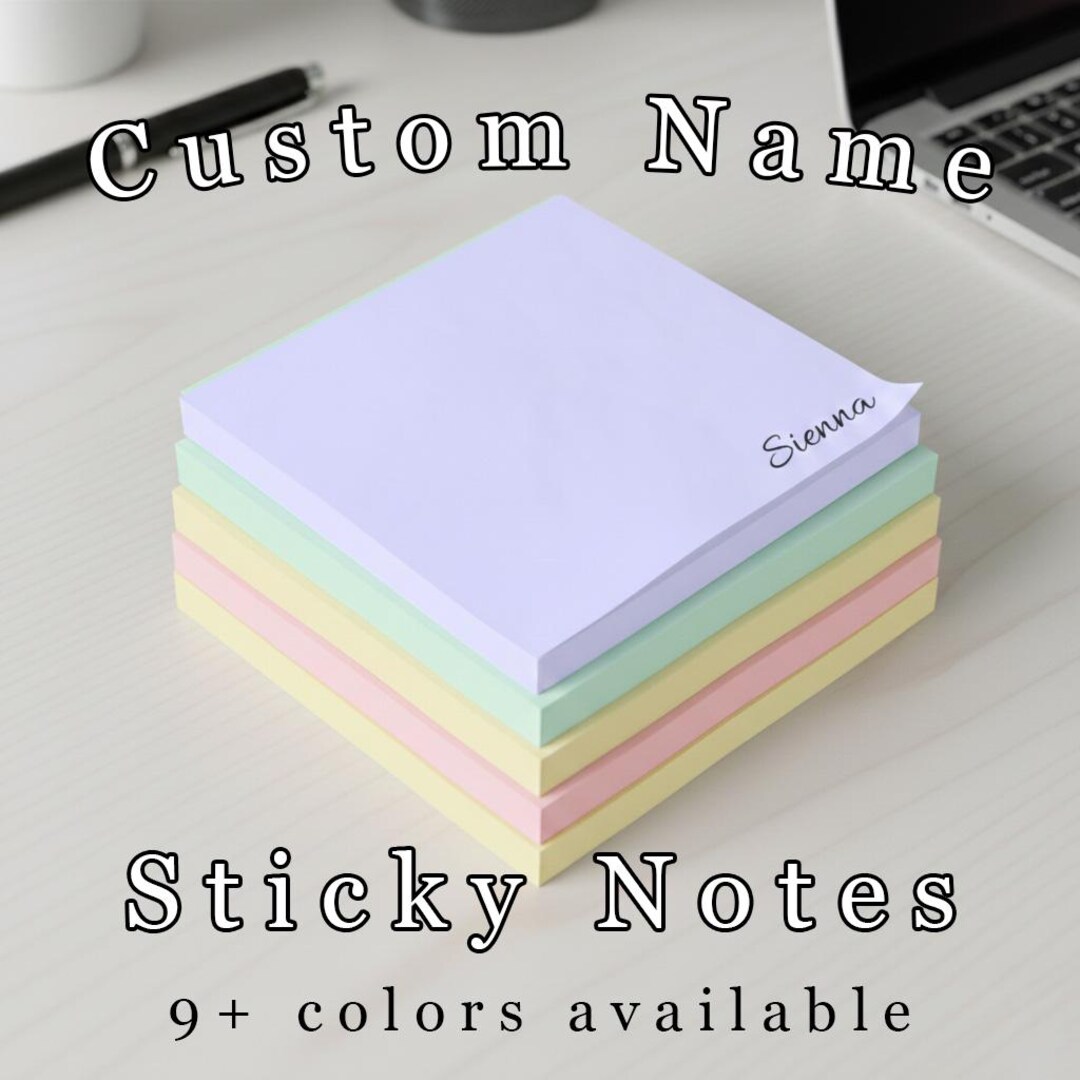 Personalized Custom Post-it® Sticky Notes - Etsy
