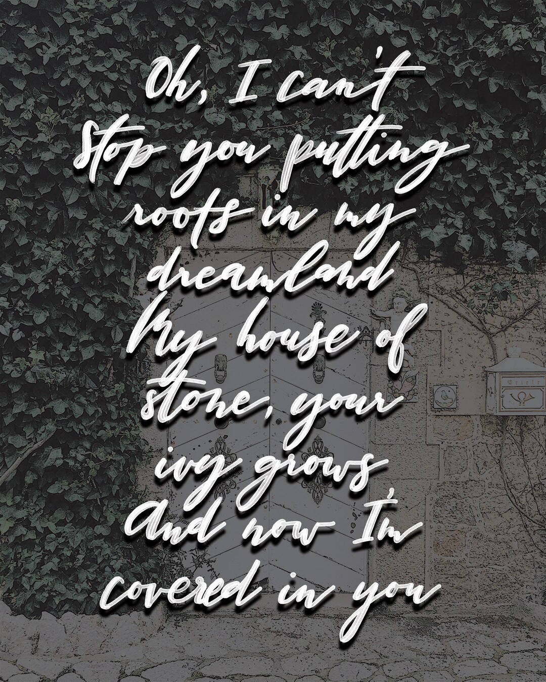 Ivy - Hand-lettered Taylor Swift Lyric Art - Etsy