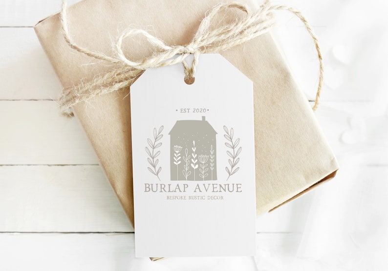 Rustic Cottage Logo Design: Custom Farmhouse Branding (PNG, JPG) - Etsy