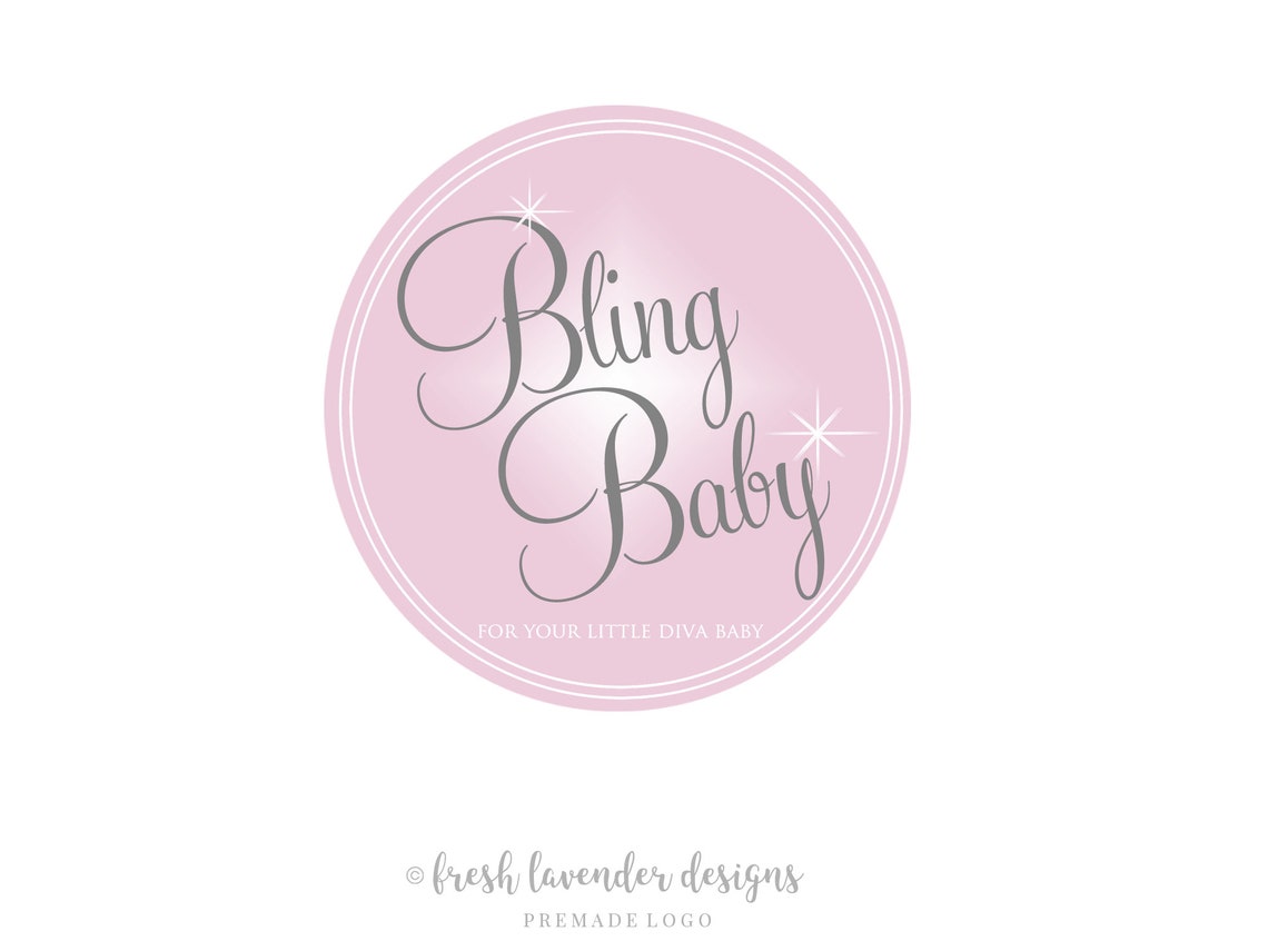 Bling Logo Custom Logo Logo Design Premade Logo Logo with | Etsy