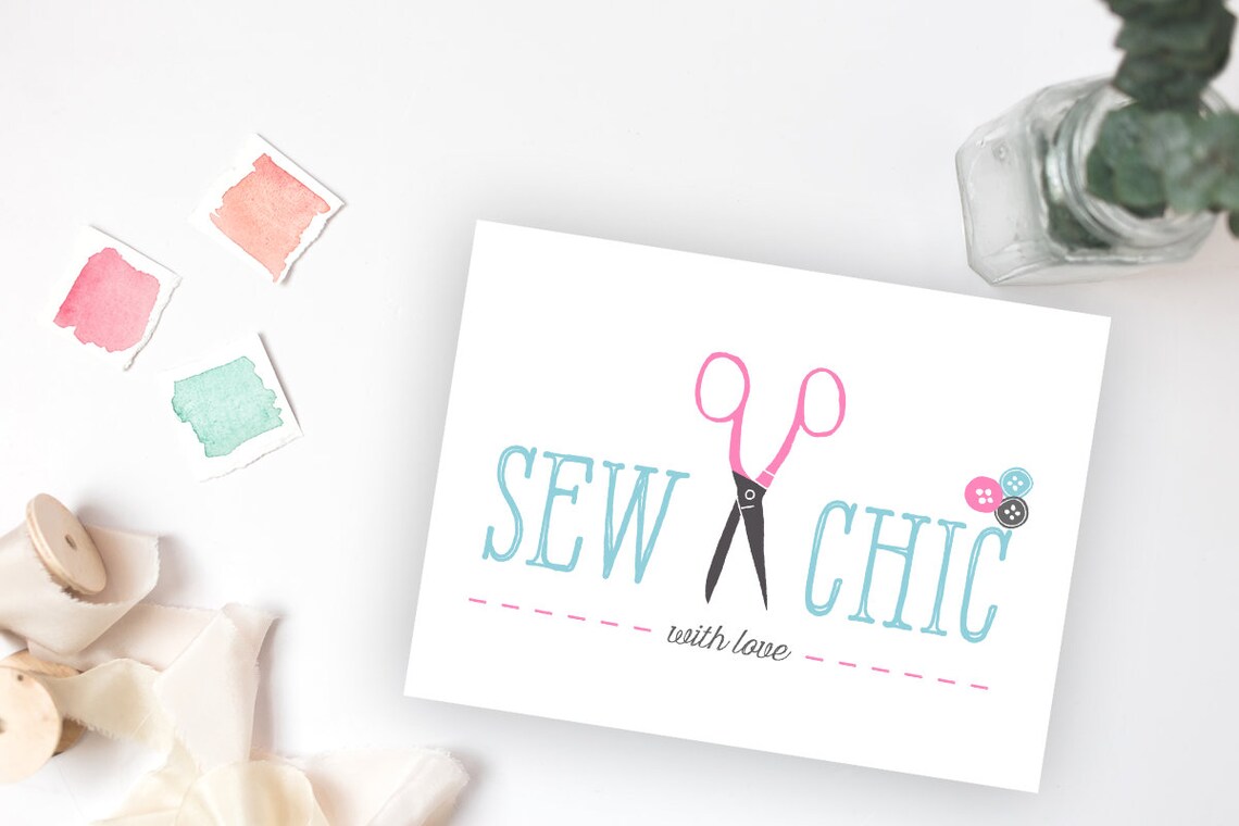 Sewing Logo, Logo for Sewers, Custom Logo, Logo Design, Logo Package ...