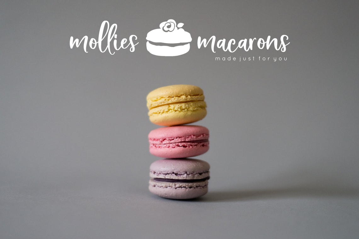 Macaroon Logo Premade Logo Custom Logo Logo With Macaroons - Etsy