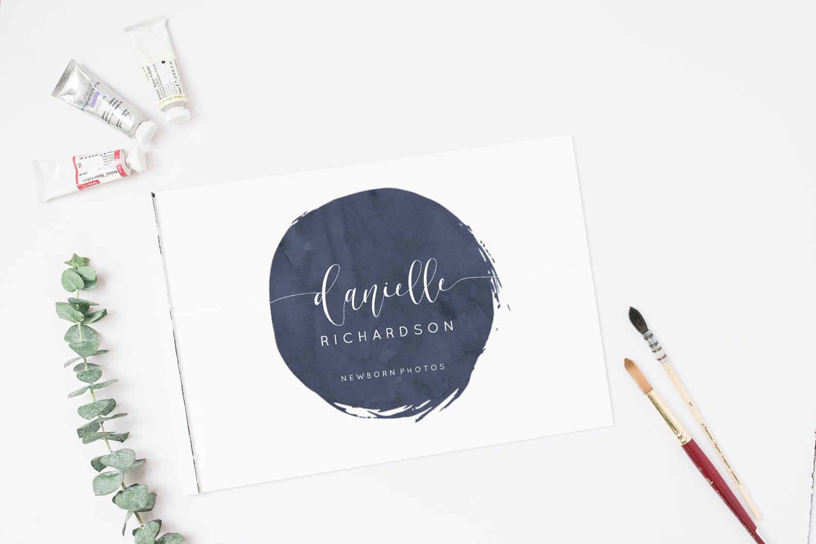 Inkblot Logo Logo Design Custom Logo Premade Logo Name | Etsy