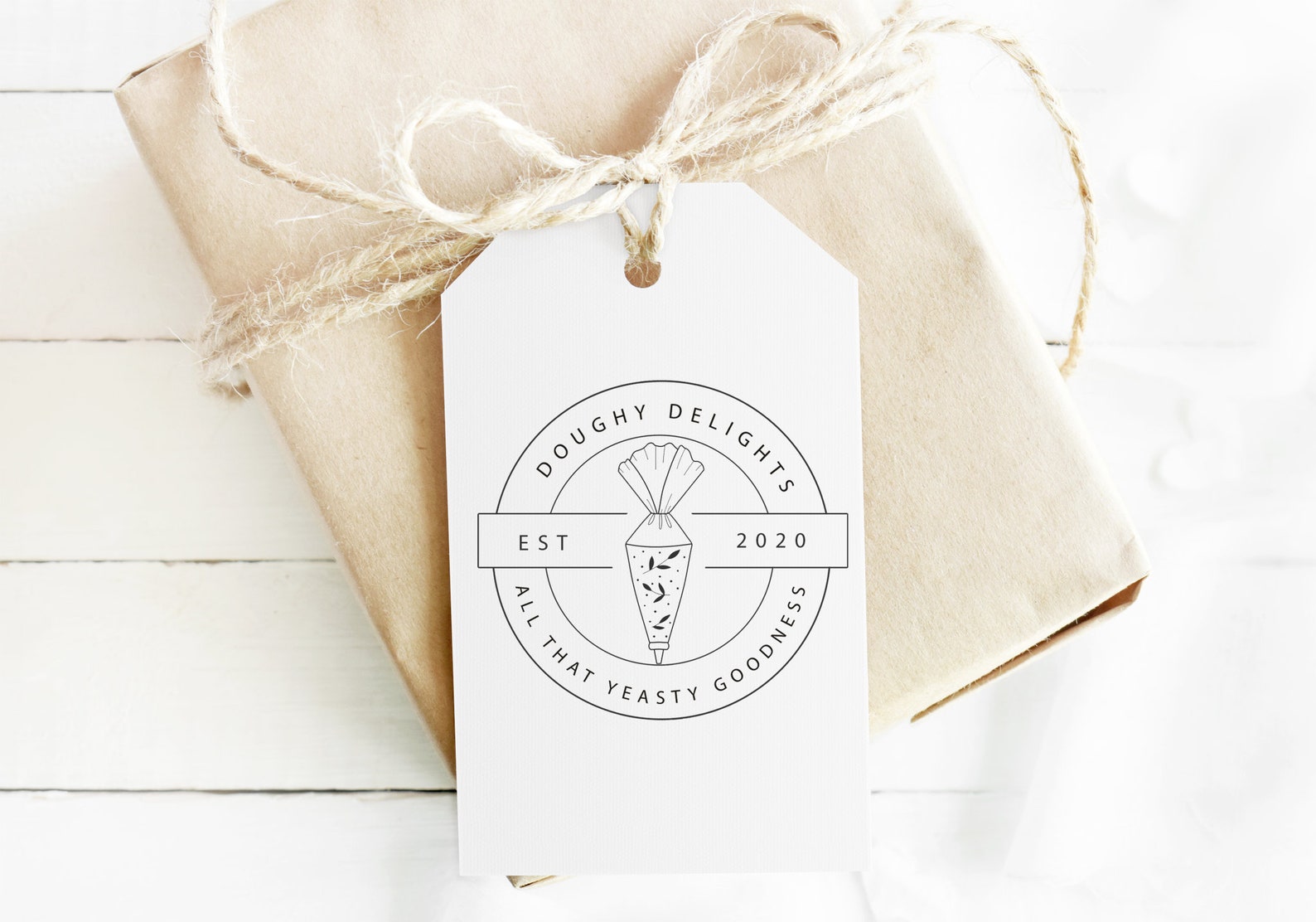 Rustic Baking Logo: Hand-drawn Piping Bag, Bakery Branding (PNG, JPG ...