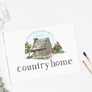 Cottage Logo, Farm Logo, Custom Logo, Premade Logo, Country Logo ...