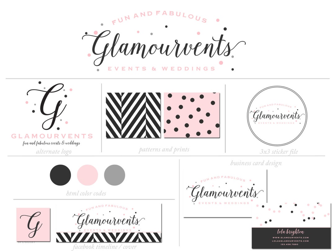 Custom Branding Package Premade Logo With Watermark for Photographers ...