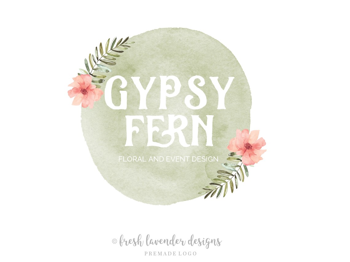 Fern Logo Custom Logo Premade Logo Logo Design Logo With | Etsy