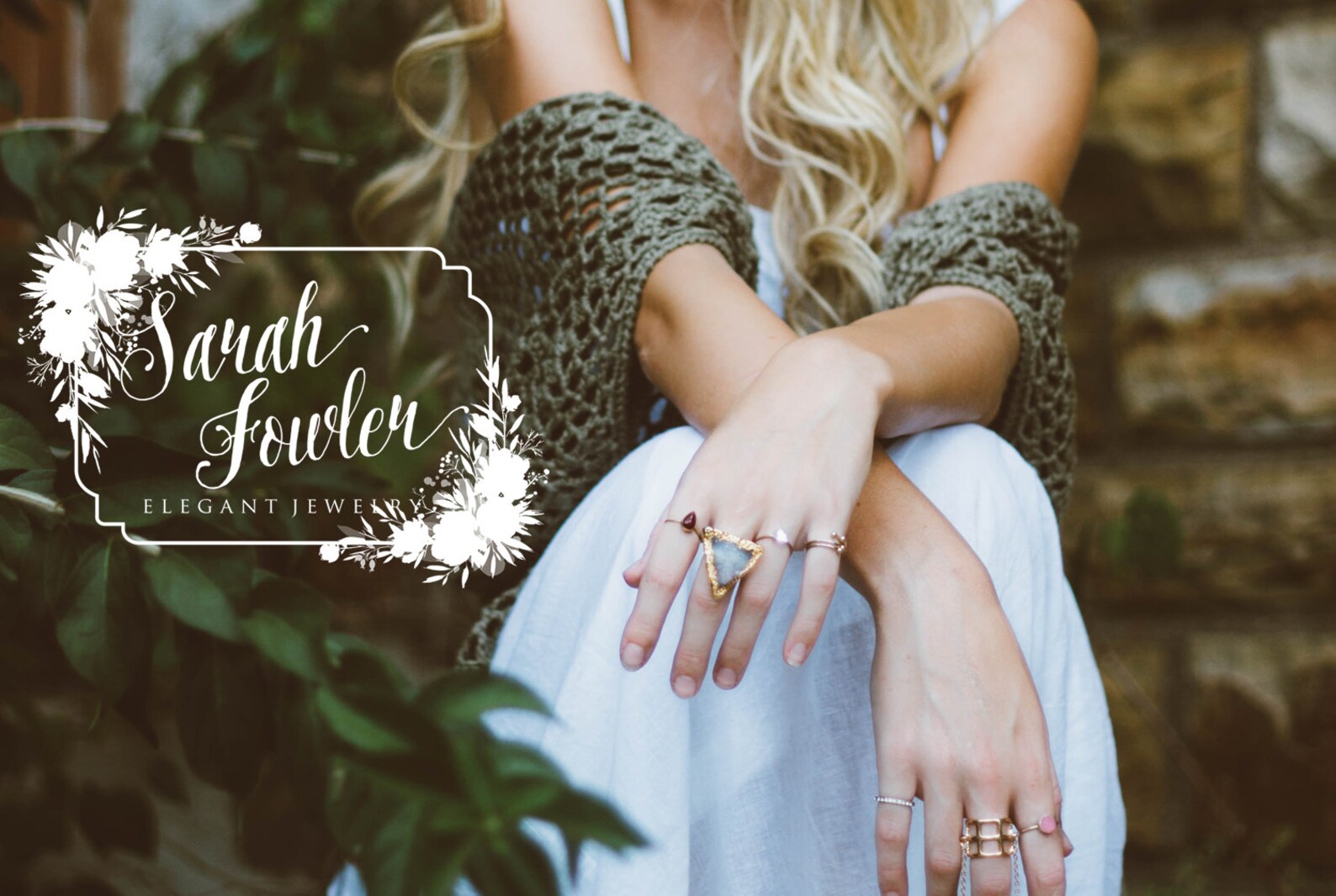 Shabby Chic Logo, Floral Logo, Premade Logo, Custom Logo, Logo Design ...