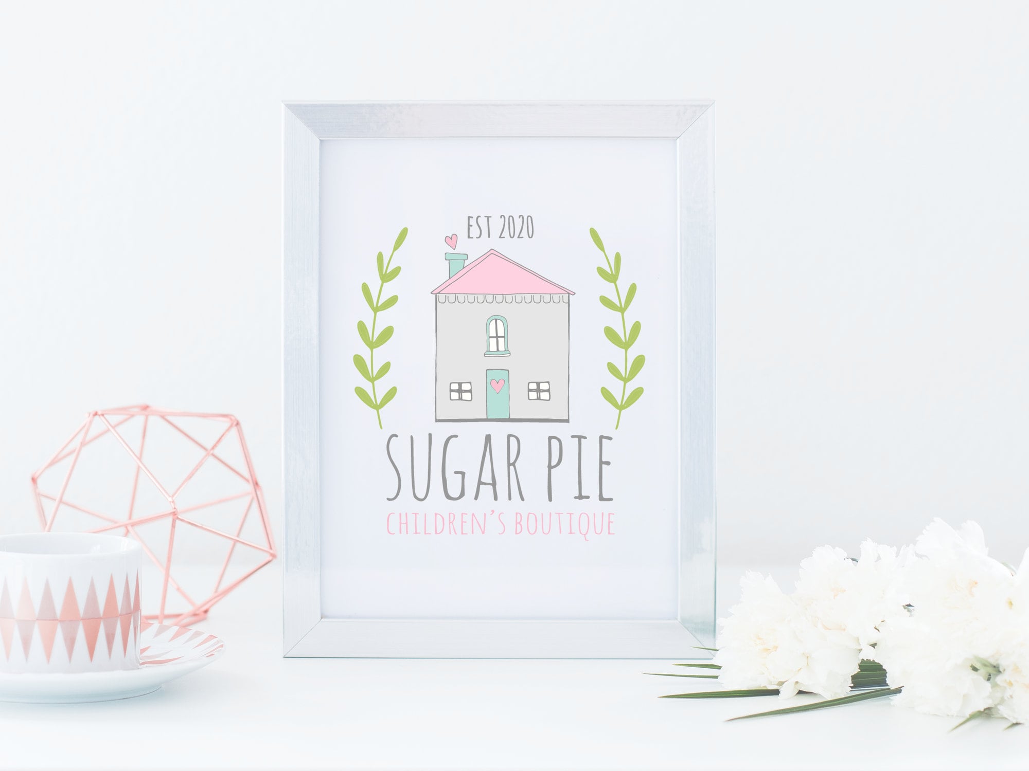 House Logo Cottage Logo Custom Logo Premade Logo Farmhouse | Etsy