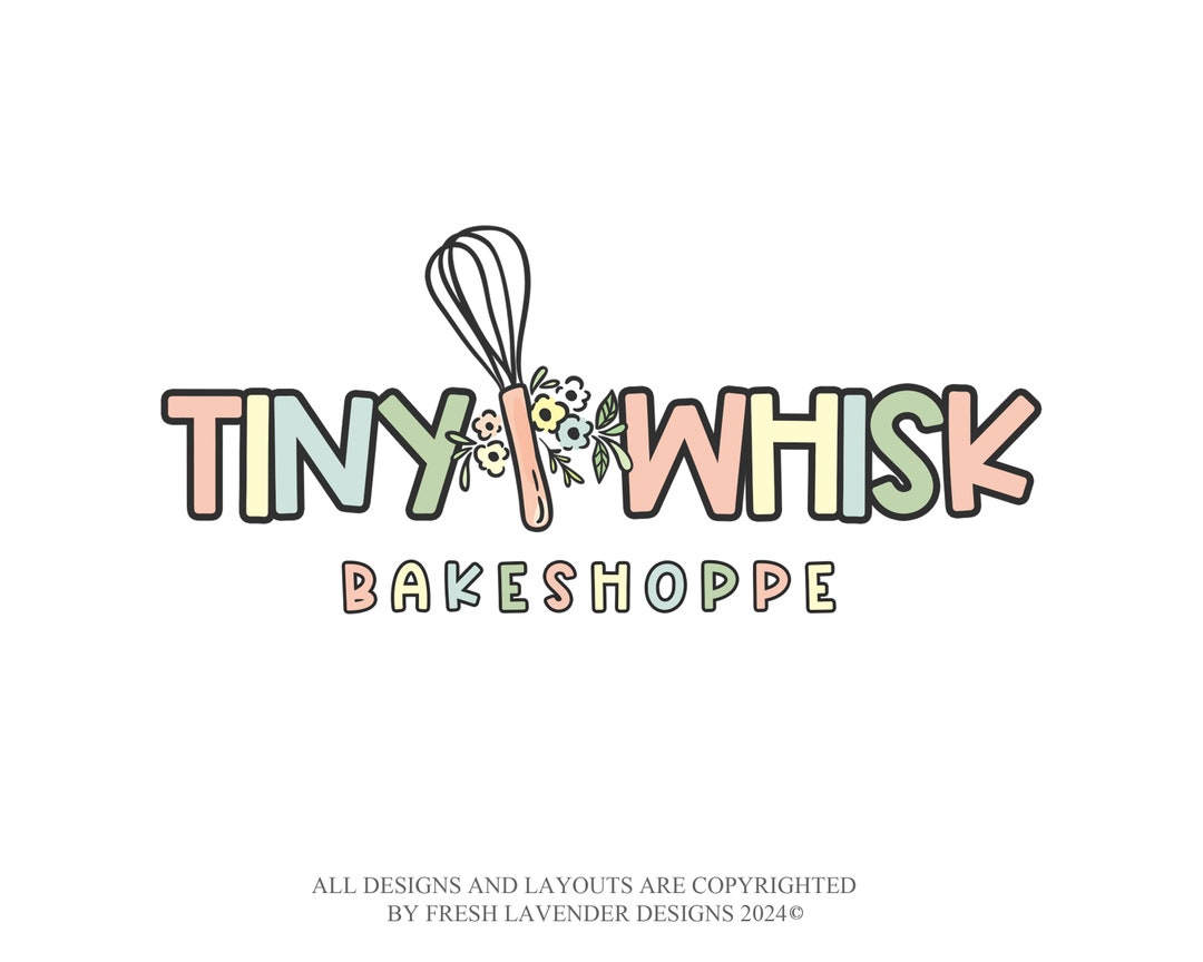 Baking Logo, Whisk Logo, Custom Logo, Premade Logo, Bakery Logo ...