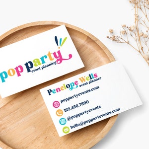 Party Logo, Colorful Logo, Custom Logo, Premade Logo, Events Logo ...