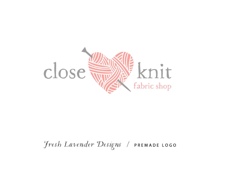 Crochet Logo / Knit Logo / Custom Logo / Premade Logo / Hand Drawn Logo ...