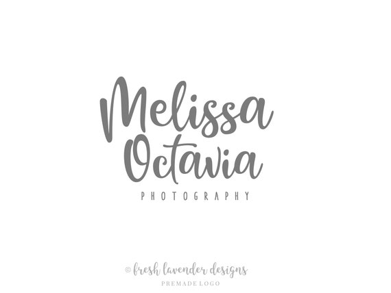 Calligraphy Logo Custom Logo Premade Logo Logo Design Text | Etsy