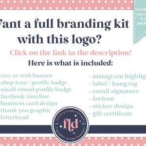 Custom Sprinkle Logo Branding Kit: Bakery Vintage Design - Etsy