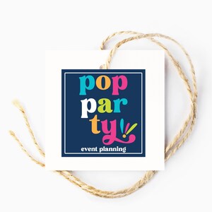 Party Logo, Colorful Logo, Custom Logo, Premade Logo, Events Logo ...