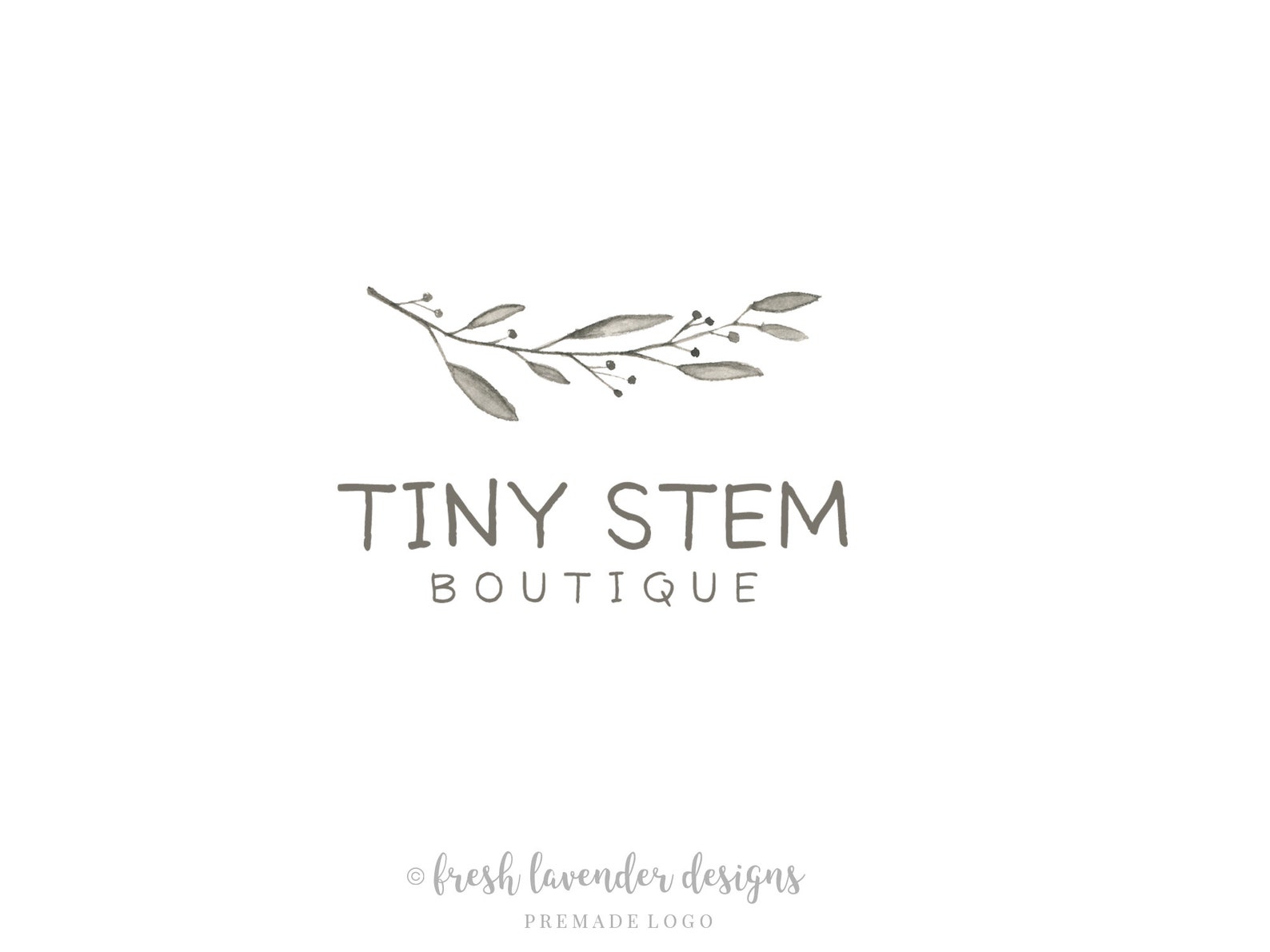 Twig Logo Custom Logo Baby Logo Branch Logo Premade Logo - Etsy