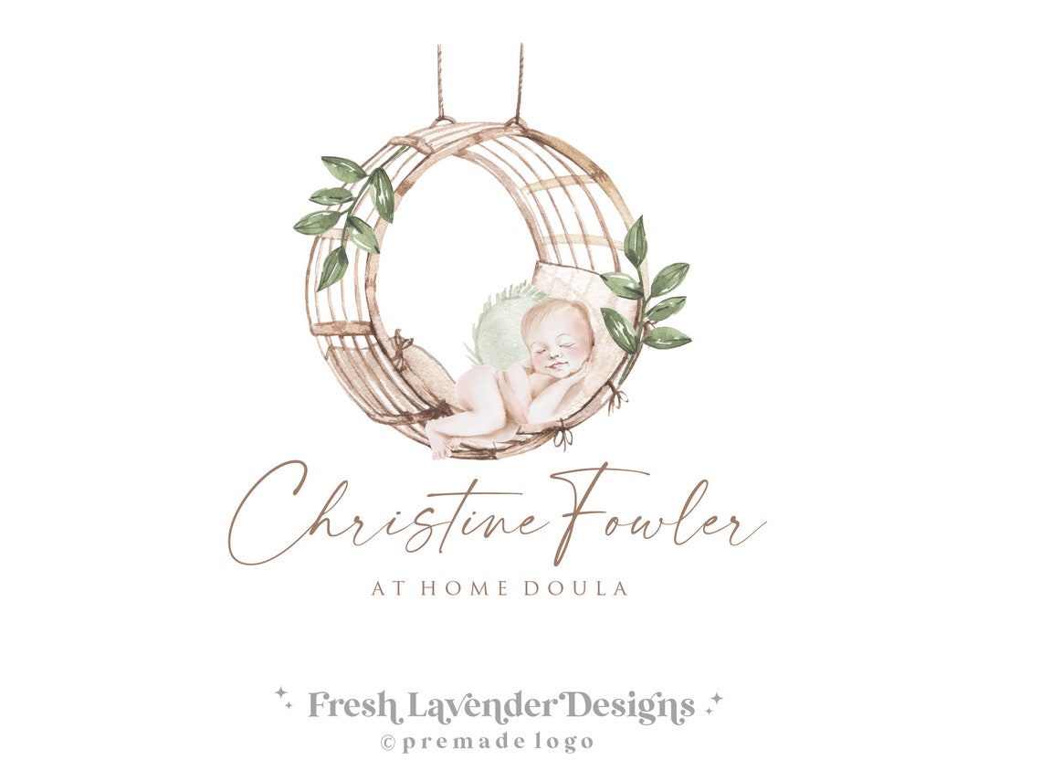 Doula Logo Baby Logo Newborn Logo Custom Logo Premade - Etsy