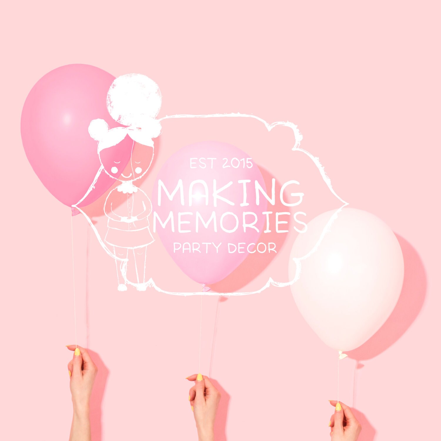 Premade Logo,party Logo, Custom Logo, Logo Designer, Hand Drawn Logo ...