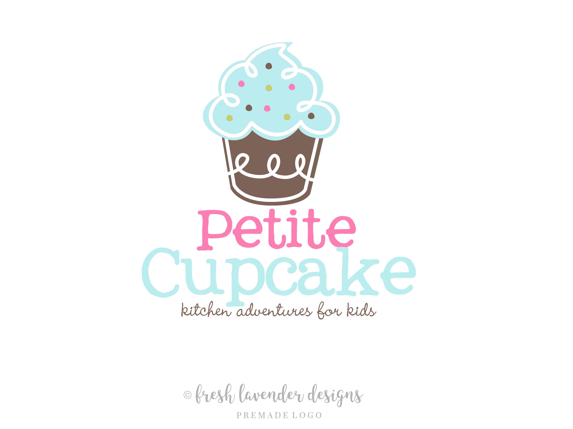 Cupcake Logo Logo With Cupcakes Bakery Logo Custom Logo | Etsy
