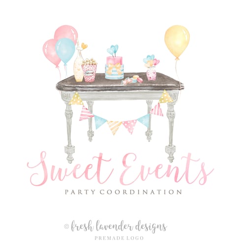 Dessert Bar Logo Custom Logo Premade Logo Sweet Table Logo - Etsy