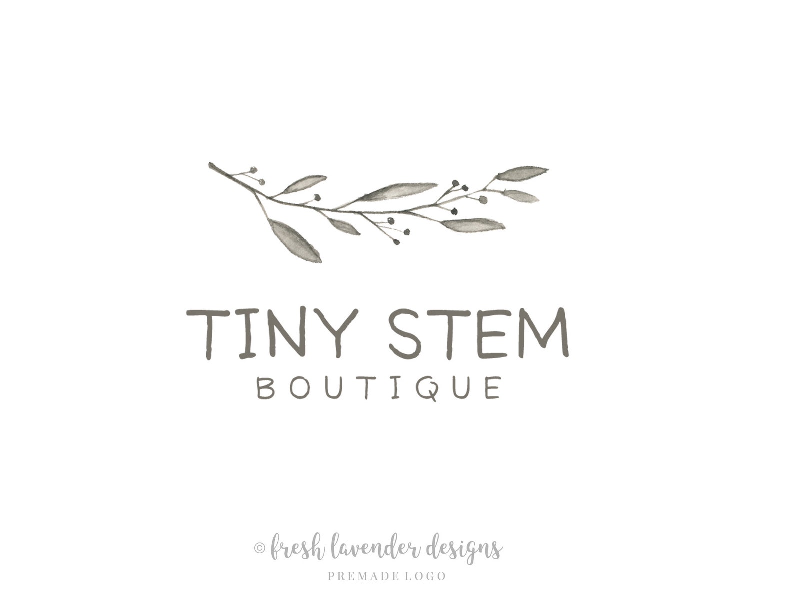 Twig Logo / Custom Logo / Baby Logo / Branch Logo / Premade | Etsy